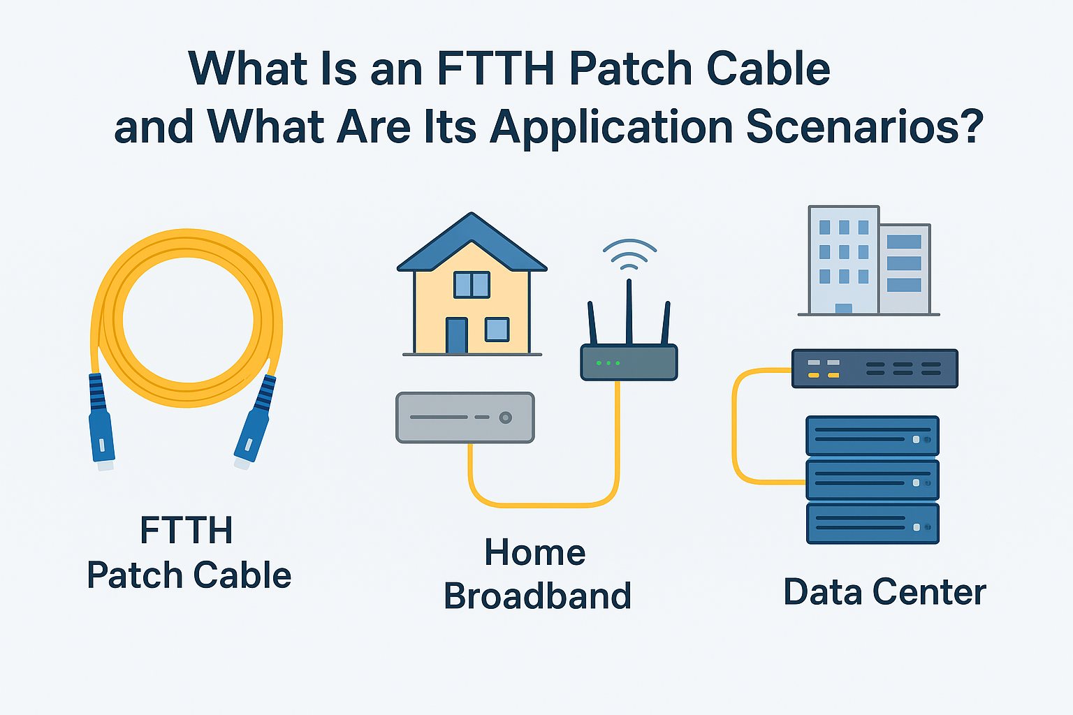An FTTH Patch Cable and What Are Its Application Scenarios?